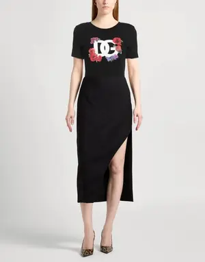 Dolce & Gabbana Solid Color Printed T-shirt