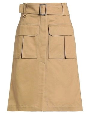 Chloé Solid Color Umbrella Skirt - Nude