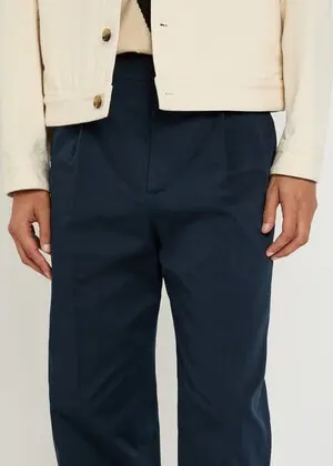 Valentino Garavani Logo-embroidered Twill Chino Trousers