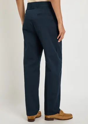 Valentino Garavani Logo-embroidered Twill Chino Trousers