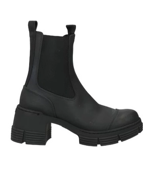 GANNI Chelsea Boots With Block Heel - Black