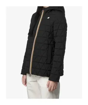 K-WAY Madlaine Diamond Quilted Short Jacket With Hood