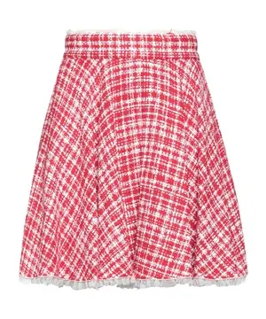 Dolce & Gabbana Plaid Spliced Mini Skirt