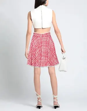Dolce & Gabbana Plaid Spliced Mini Skirt