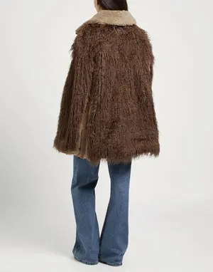 DIESEL® Two-tone Teddy Fleece Coat
