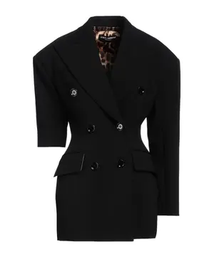 Dolce & Gabbana Double-breasted Blazer With Notched Lapel - Black