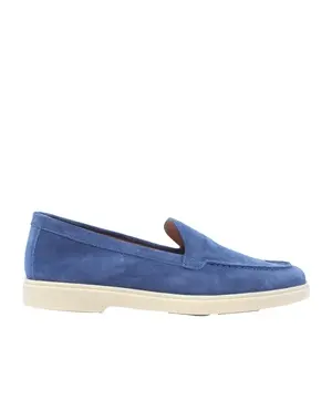 Santoni Logo Moulded Loafers - Blue