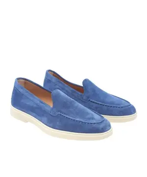 Santoni Logo Moulded Loafers - Blue