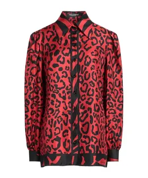 Dolce & Gabbana Leopard Print Satin Shirt