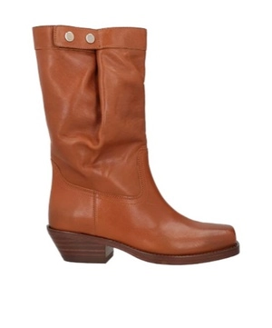 Isabel Marant Étoile Cowboy Boots With Square Toe And Cuban Heel - Brown