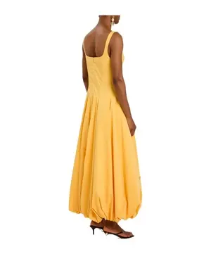 Simkhai Cotton-blend Poplin Midi Dress - Yellow