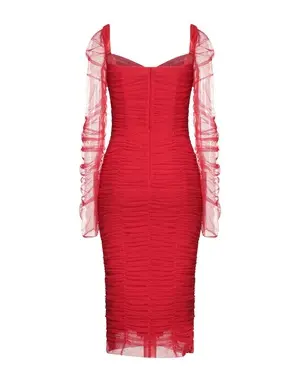 Dolce & Gabbana Square Neck Long Sleeve Dress