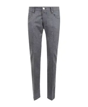 Jacob Cohen Pressed Crease Trousers - Gray