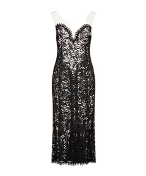Dolce & Gabbana Lace And Tulle Sleeveless Crewneck Dress
