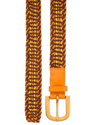 Gabriela Hearst Sam Woven Leather Belt