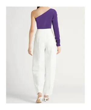 Max Mara One Shoulder Draped Knit Top