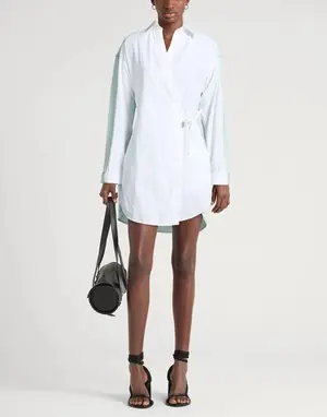 DIESEL® Two-tone Denim Wrap Dress