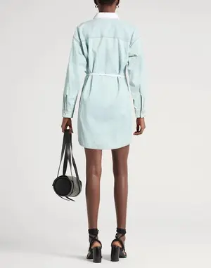 DIESEL® Two-tone Denim Wrap Dress