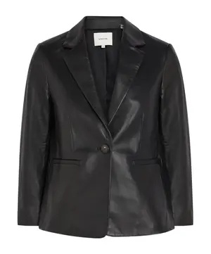 VINCE Shrunken Leather Blazer