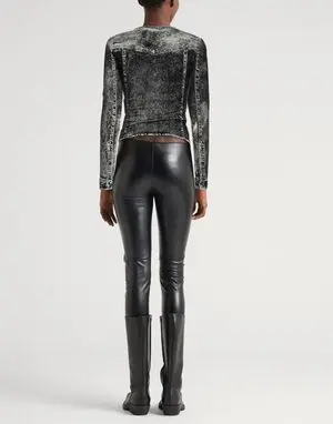 DIESEL® Two-tone Brushed-felt Crewneck Top