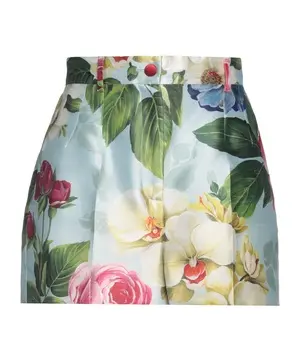 Dolce & Gabbana Floral Print Shantung Shorts