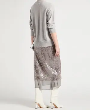 Burberry High Neck Long Sleeve Top
