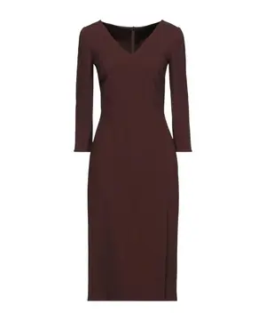 Dolce & Gabbana Solid Color Slim-fit Dress - Red