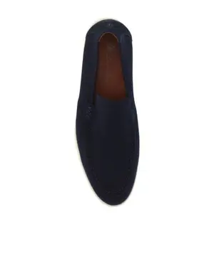 Loro Piana Flat Loafers With Contrasting Soles