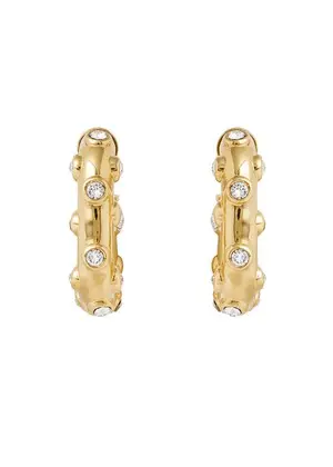 Rabanne Link Crystal-embellished Hoop Earrings