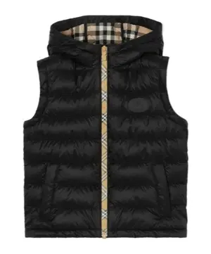 Burberry Hooded Puffer Gilet - Black
