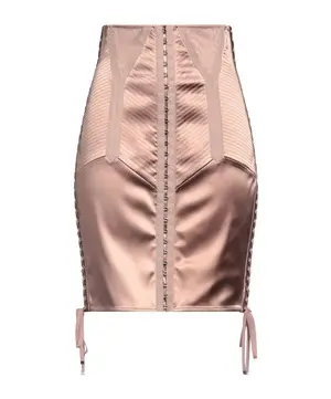 Dolce & Gabbana Lace & Satin Pencil Skirt