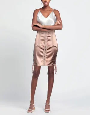 Dolce & Gabbana Lace & Satin Pencil Skirt