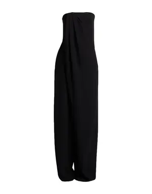 Max Mara Sleeveless Draped Crepe Satin Dress - Black