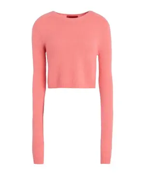MAXCO. Max&co. Long-sleeved Crew Neck Knit Sweater - Pink