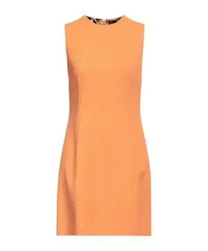 Dolce & Gabbana Crepe Flared Dress - Orange