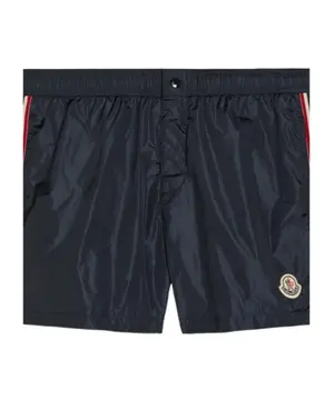Moncler Striped Swim Trunks - Black