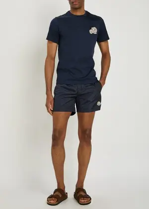 Moncler Striped Swim Trunks