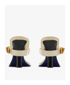 Burberry Bay Equestrian Knight Thong Strap Sandals