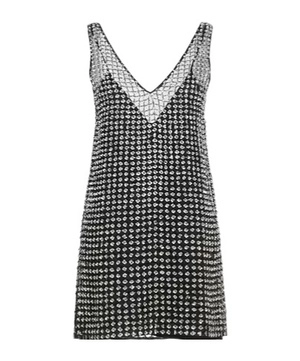 Max Mara Sleeveless Sequined Mini Dress - Black