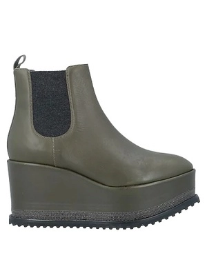Brunello Cucinelli Platform Ankle Boots - Black