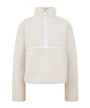 Barbour Long-sleeved Half-zip Sweatshirt - White