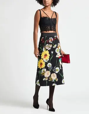 Dolce & Gabbana Embellished Floral Midi Skirt