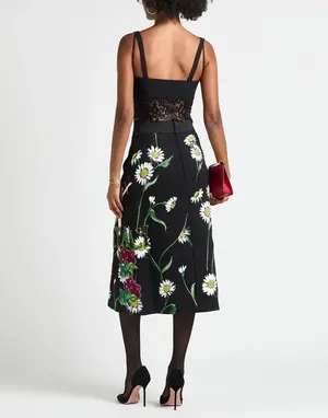 Dolce & Gabbana Embellished Floral Midi Skirt