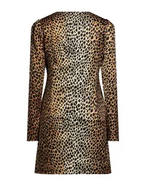 Dolce & Gabbana Leopard Print Long Sleeve Dress