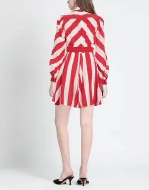 Dolce & Gabbana Striped Bow-tie Neck Shirt Dress