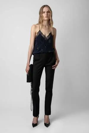 Zadig&Voltaire Voltaire Christy Lace-trim Tank Top