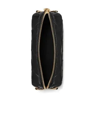 Tory Burch Diamond Quilted Leather Shoulder Bag - Black