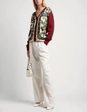 Dolce & Gabbana Floral Print Long Sleeve Knitted Top
