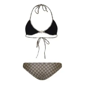Gucci Gg Monogram Triangle Bikini Set