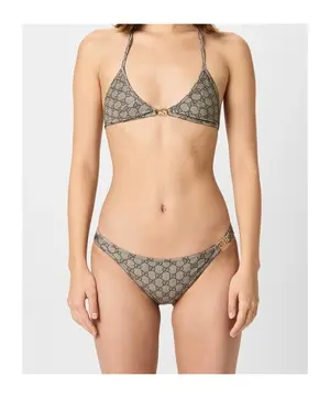 Gucci Gg Monogram Triangle Bikini Set